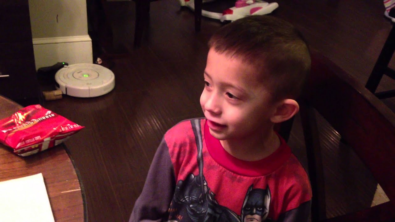 Caleb singing to parents and Calls Daddy a Turd - YouTube