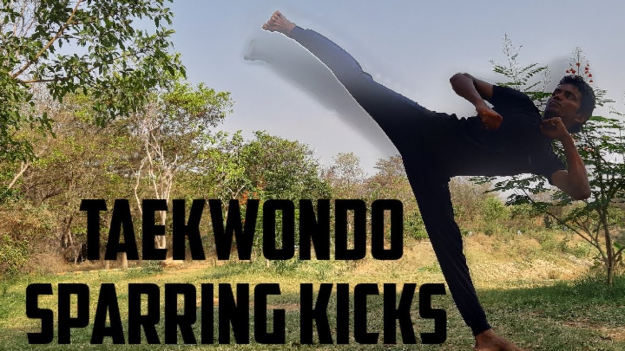 TAEKWONDO SPARRING KICKS/ANUP NINJA - YouTube