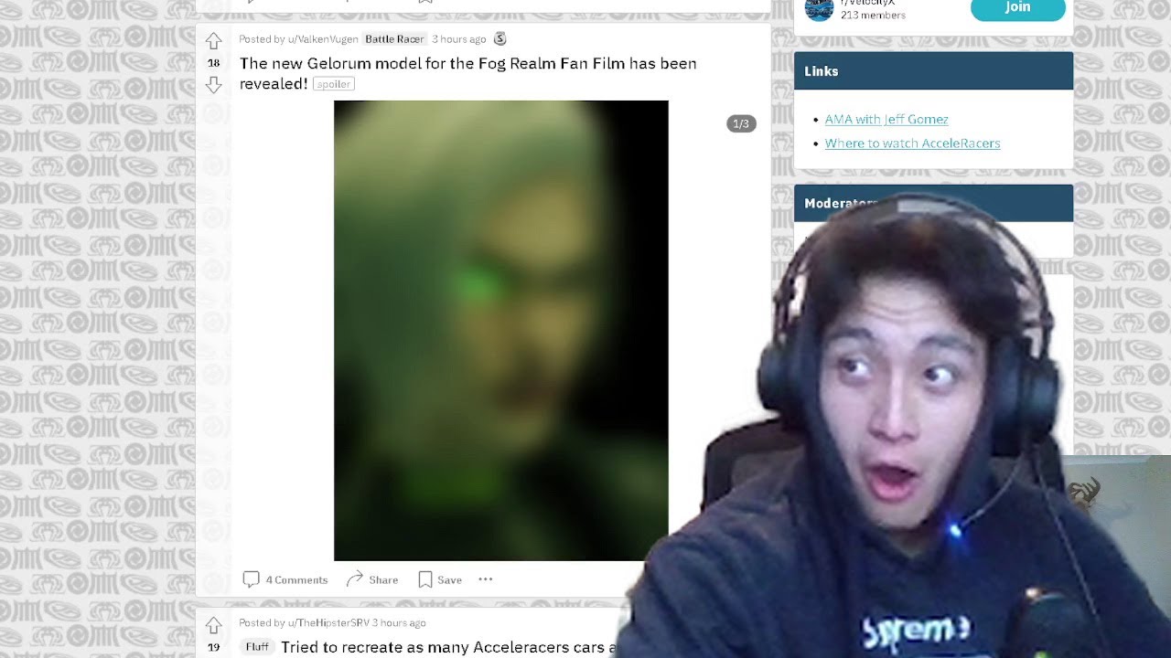 Reacting To The New Gelorum Model (AcceleRacers) - YouTube
