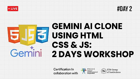 Gemini AI Clone using HTML CSS and JavaScript | 19th May - YouTube