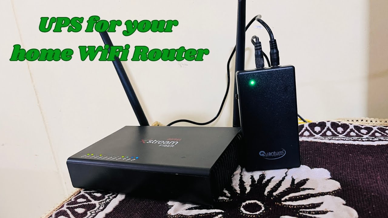 UPS for your home Wi-Fi Router by Quantum. - YouTube