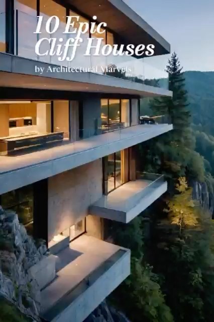 10 Epic Cliff House Designs - YouTube