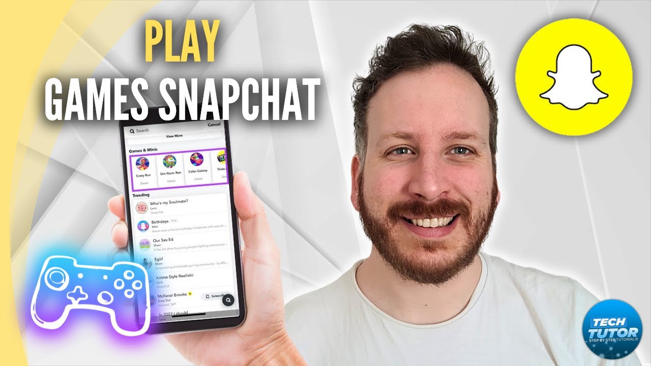 How To Play Games On Snapchat - YouTube