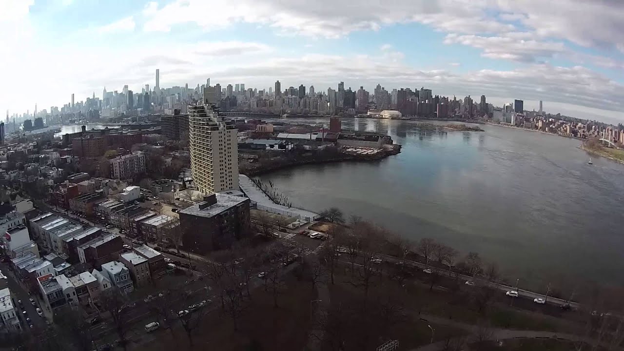 Birds eye view of astoria - YouTube