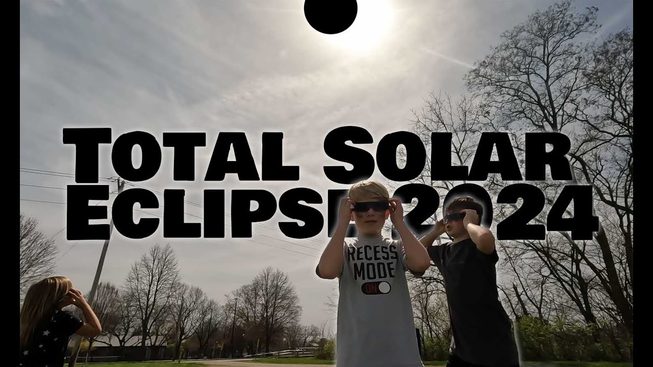 😎🌑Total Solar Eclipse in Indiana and the Dude Perfect Shake - Family Adventures April 8, 2024 ...
