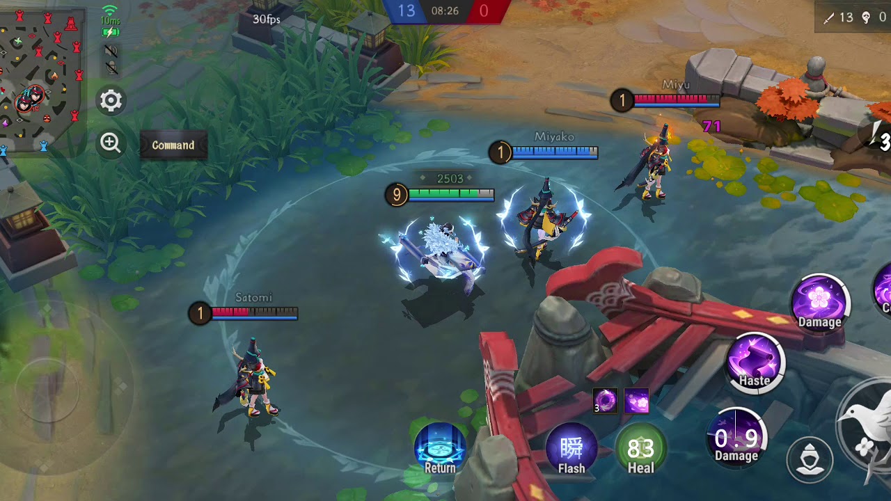 Onmyoji Arena|| Hana aka Kaccho fugetsu skill set game play - YouTube