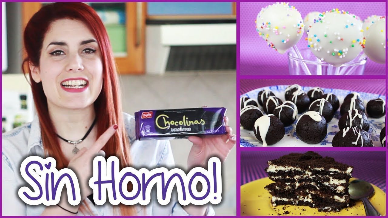 CHOCOTORTA BLACK Y CAKEPOPS ¡Sin Horno! Chocolinas Cacao Intenso ...