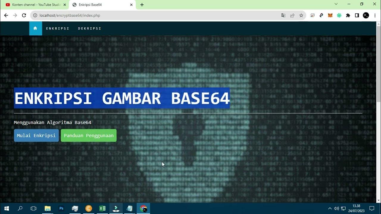 APLIKASI ENKRIPSI DAN DEKRIPSI GAMBAR - YouTube
