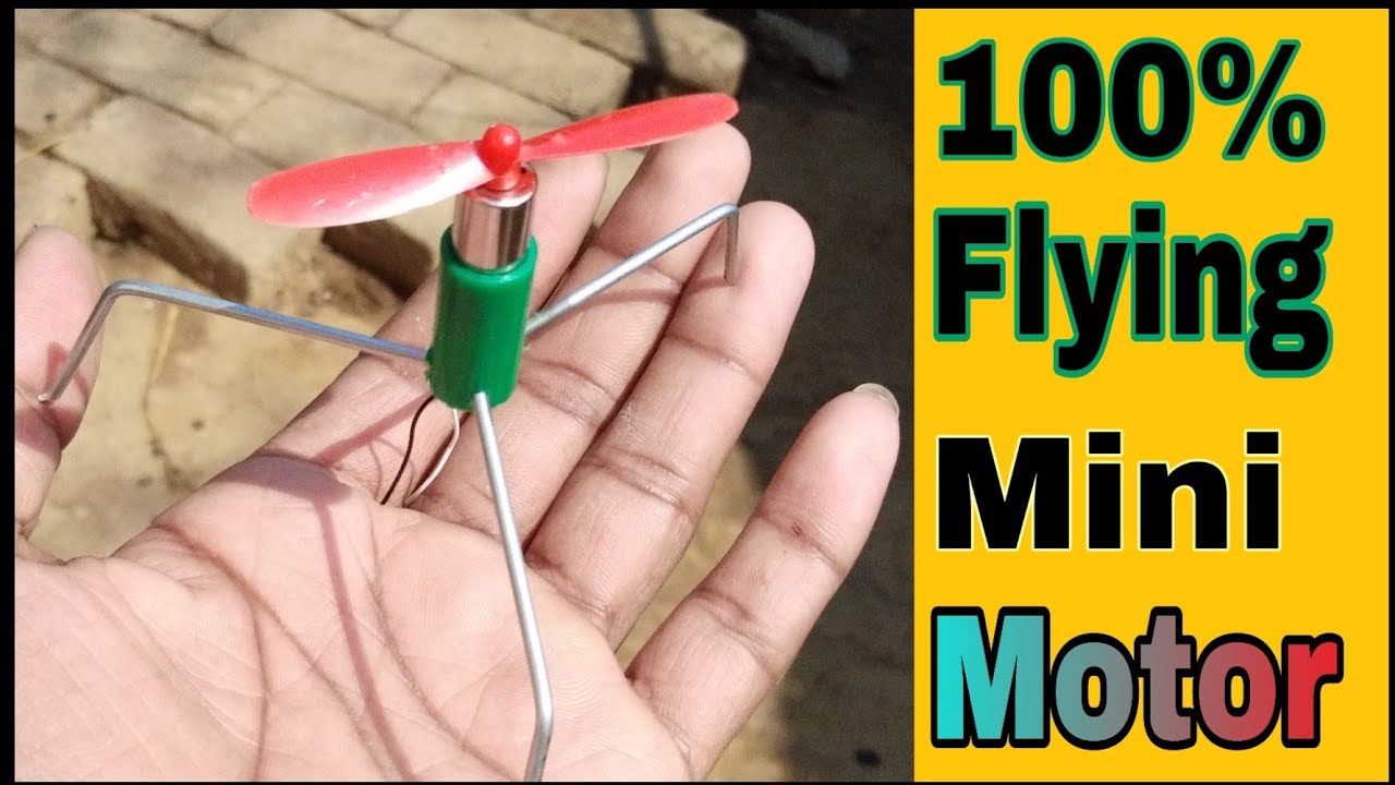 How to make a flying drone motor || Flying drone mini motor - YouTube