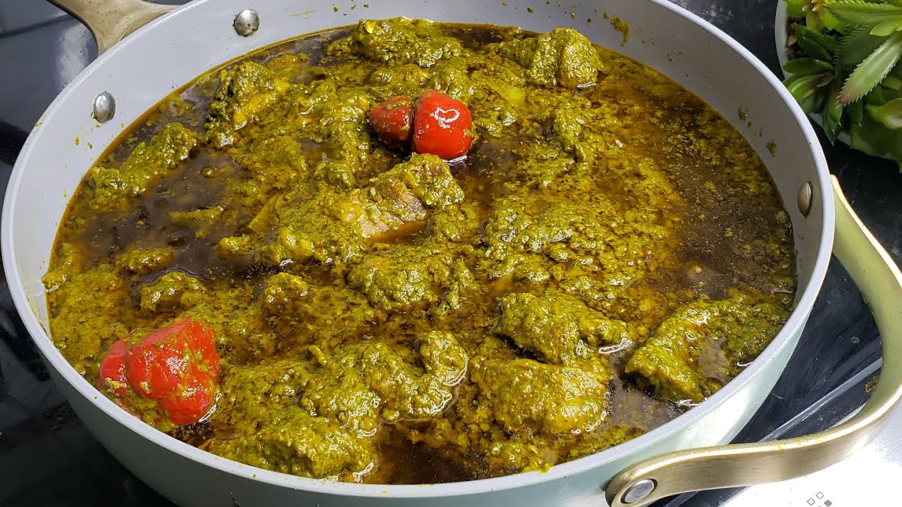 This Authentic Cassava Leaf Stew is so good with Rice. - YouTube