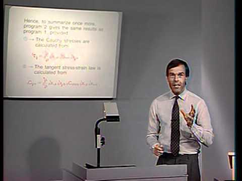 Lec 16 | MIT Finite Element Procedures for Solids and Structures, Nonlinear Analysis - YouTube