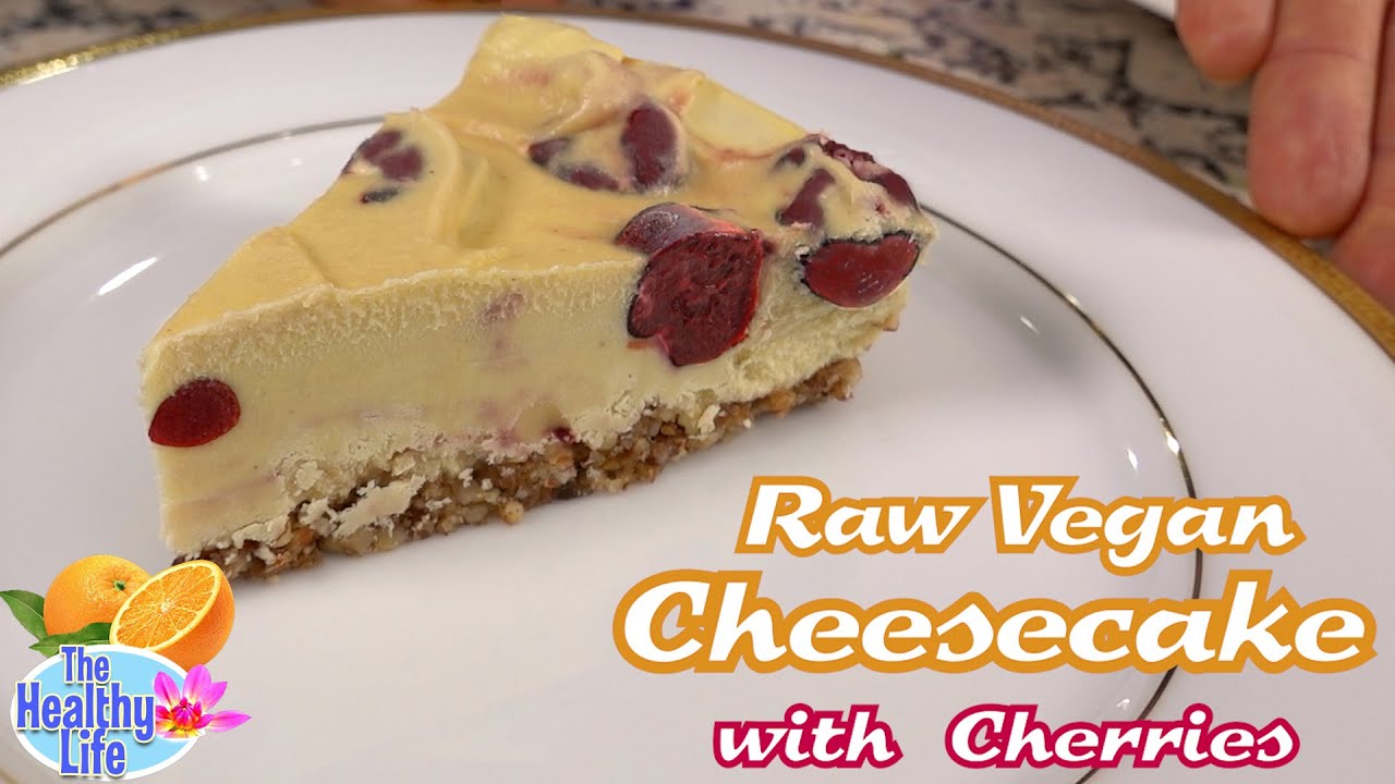 Raw Vegan Cheesecake and crunchy candied nuts recipes - YouTube