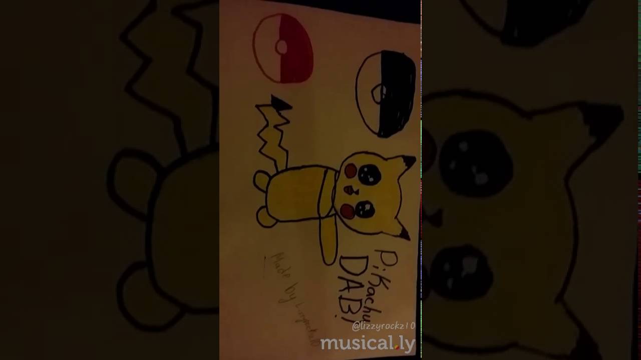 Pikachu Dab!😜I drew it!😍💖 - YouTube