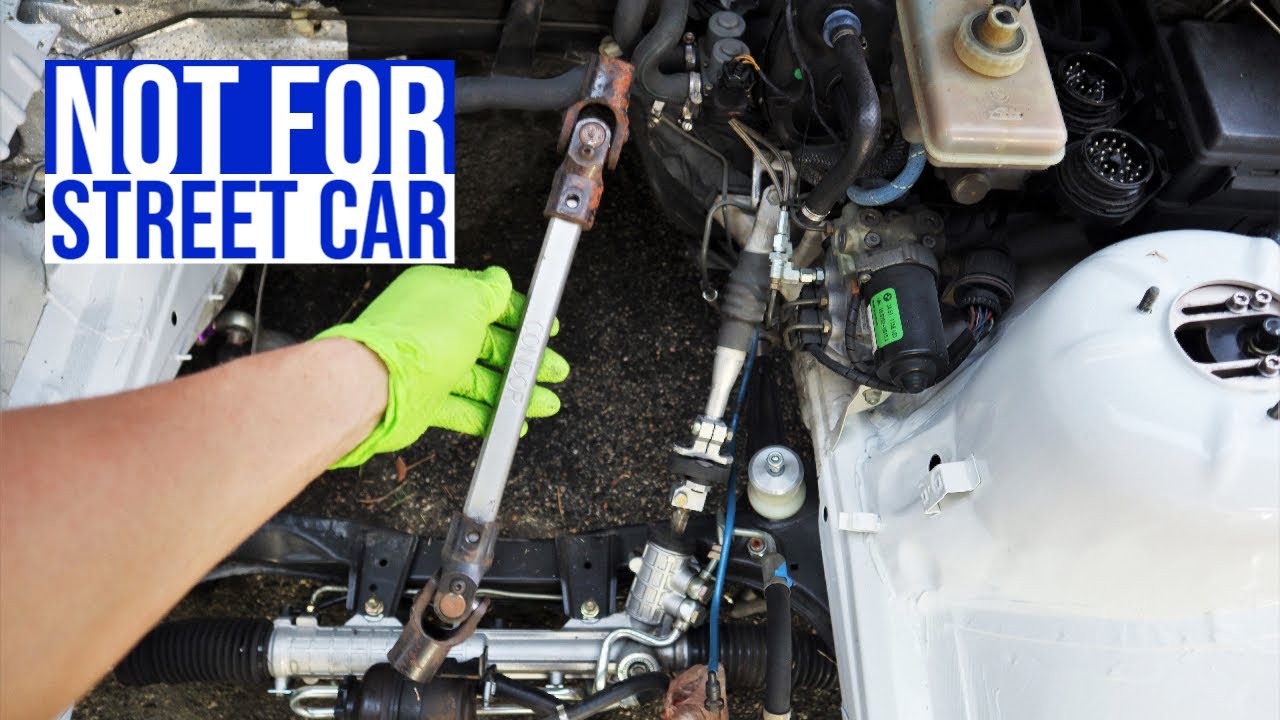 BMW Solid Steering Shaft Installation + Long Term Test Result**RACE CAR ...