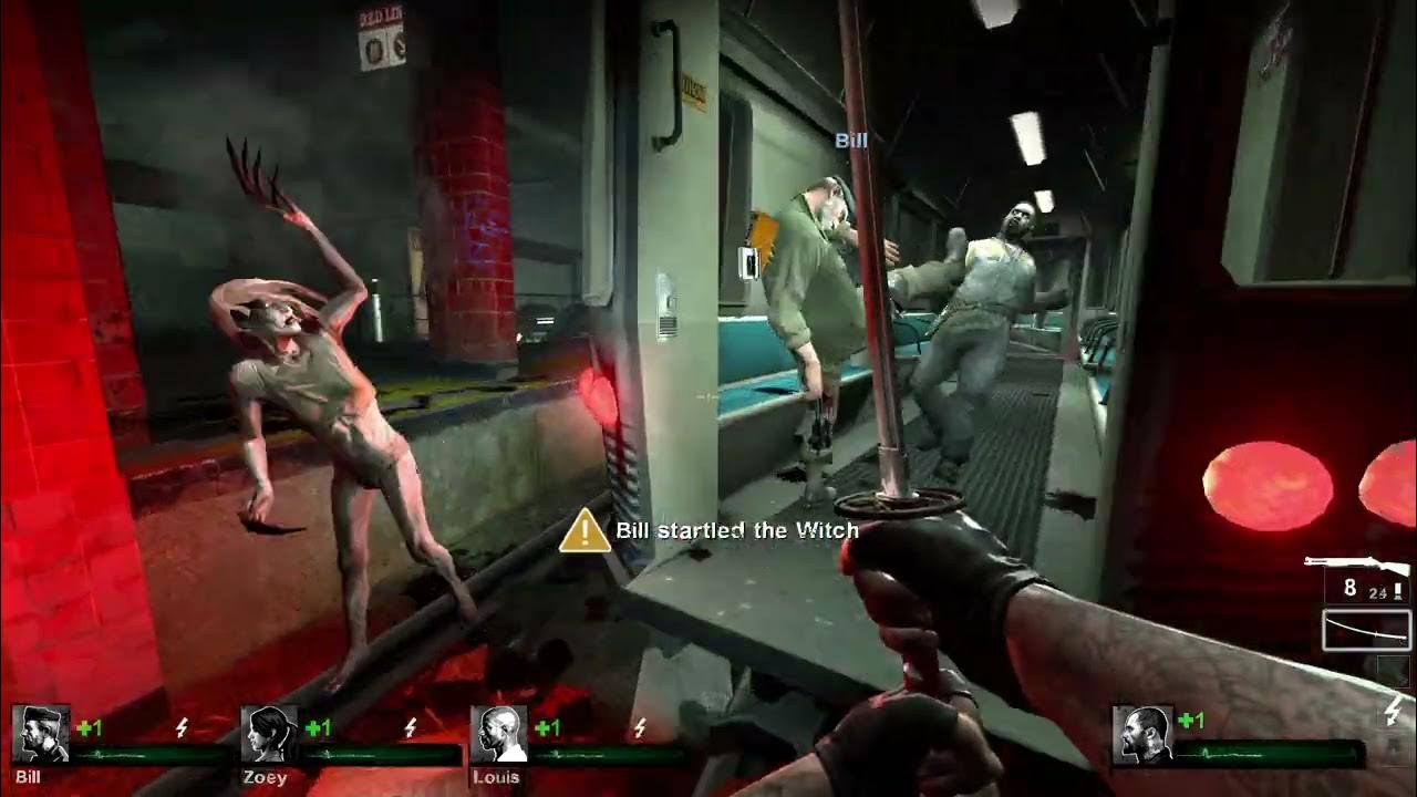 Left 4 Dead 2, 1 Health Mod Playthrough: No Mercy - EXPERT - YouTube