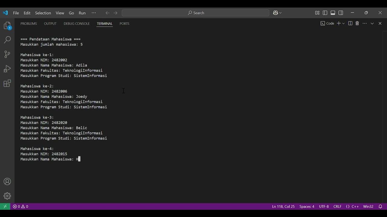 Aplikasi 5 In 1 Mid Project Praktikum Algoritma Pemrograman II - YouTube