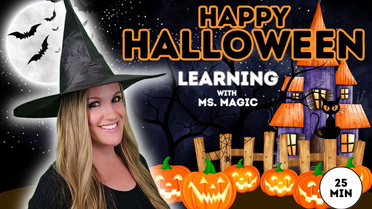 Halloween Toddler Learning with Ms. Magic | Spooky Fun Songs | English ...