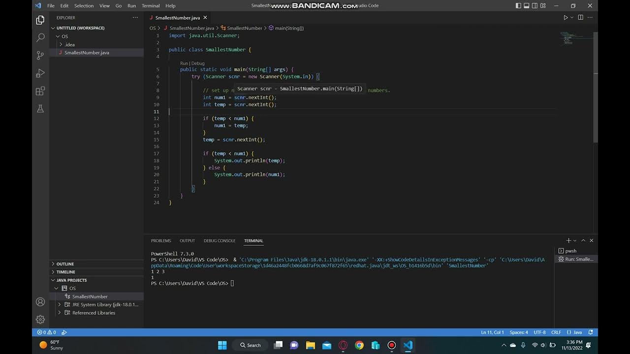 Smallest Number Problem in Java - YouTube