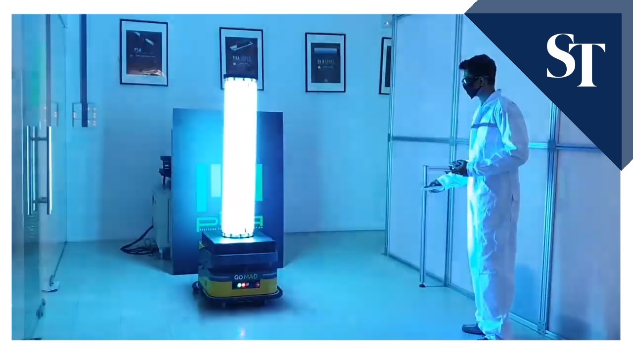 Coronavirus: Autonomous UV disinfecting robots | The Straits Times ...