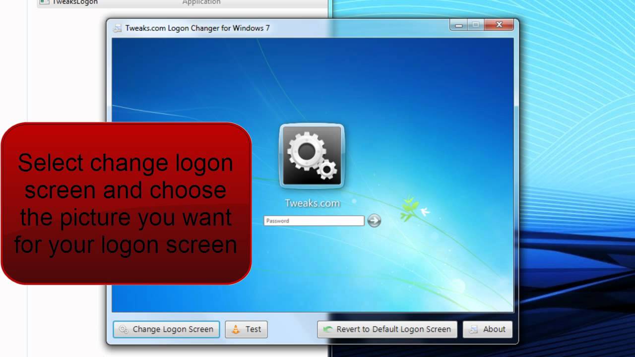 How To Change Windows 7 Logon Screen EASY 2 MIN!! - YouTube