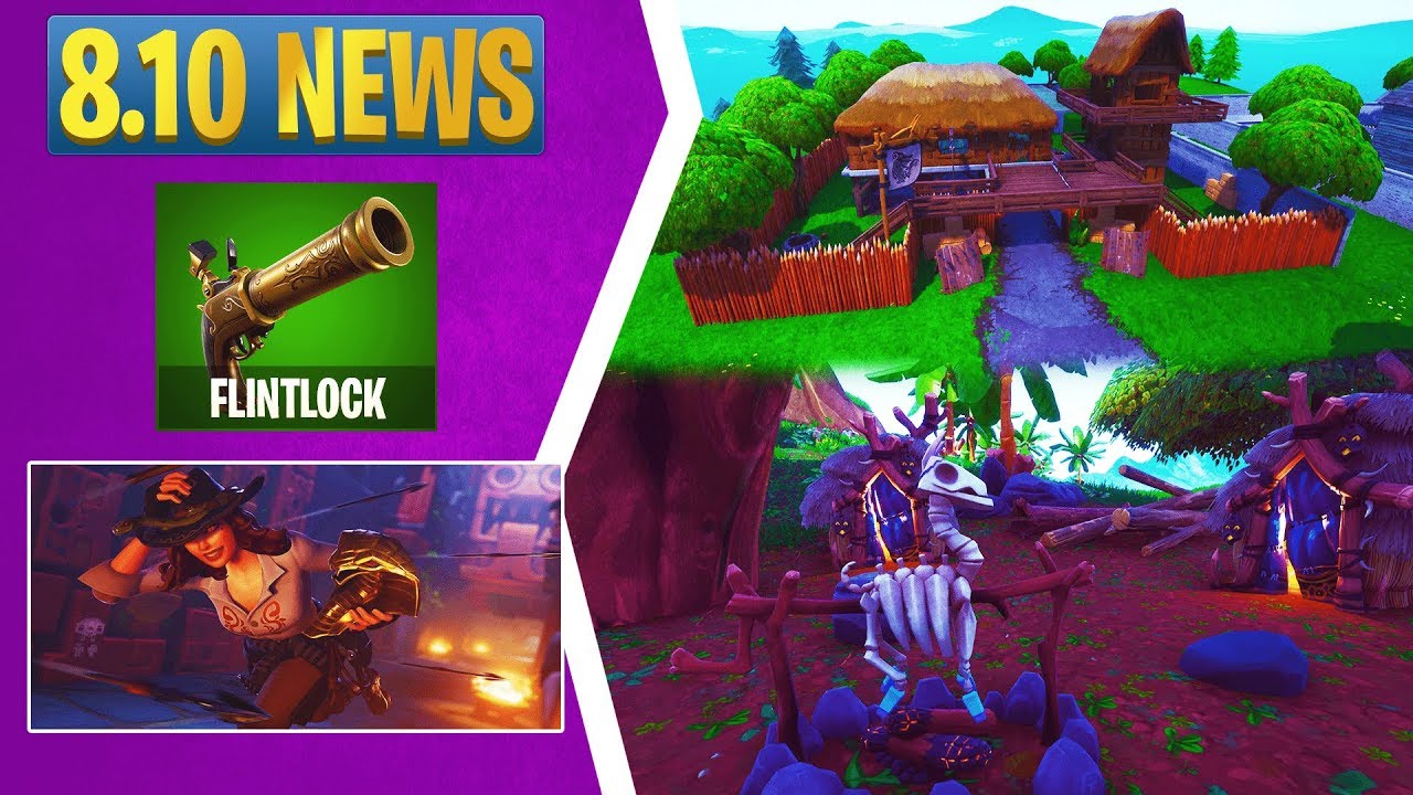 Fortnite 8.10 News: Map Changes, Crystal Llama, Flintlock Pistol ...