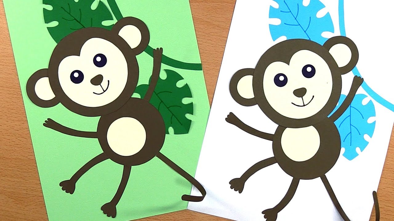 Cute Baby Monkey | Paper Craft - YouTube