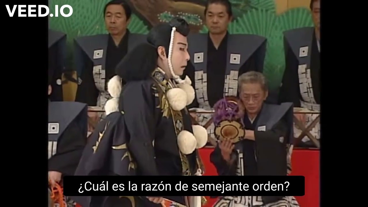 Kanjincho Teatro Kabuki sub español, parte 03 - YouTube