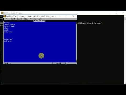 Assembly language to subtract two numbers - YouTube