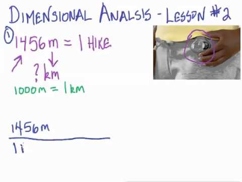 Dimensional Analysis - Lesson #2 - A Metric Conversion Problem - YouTube