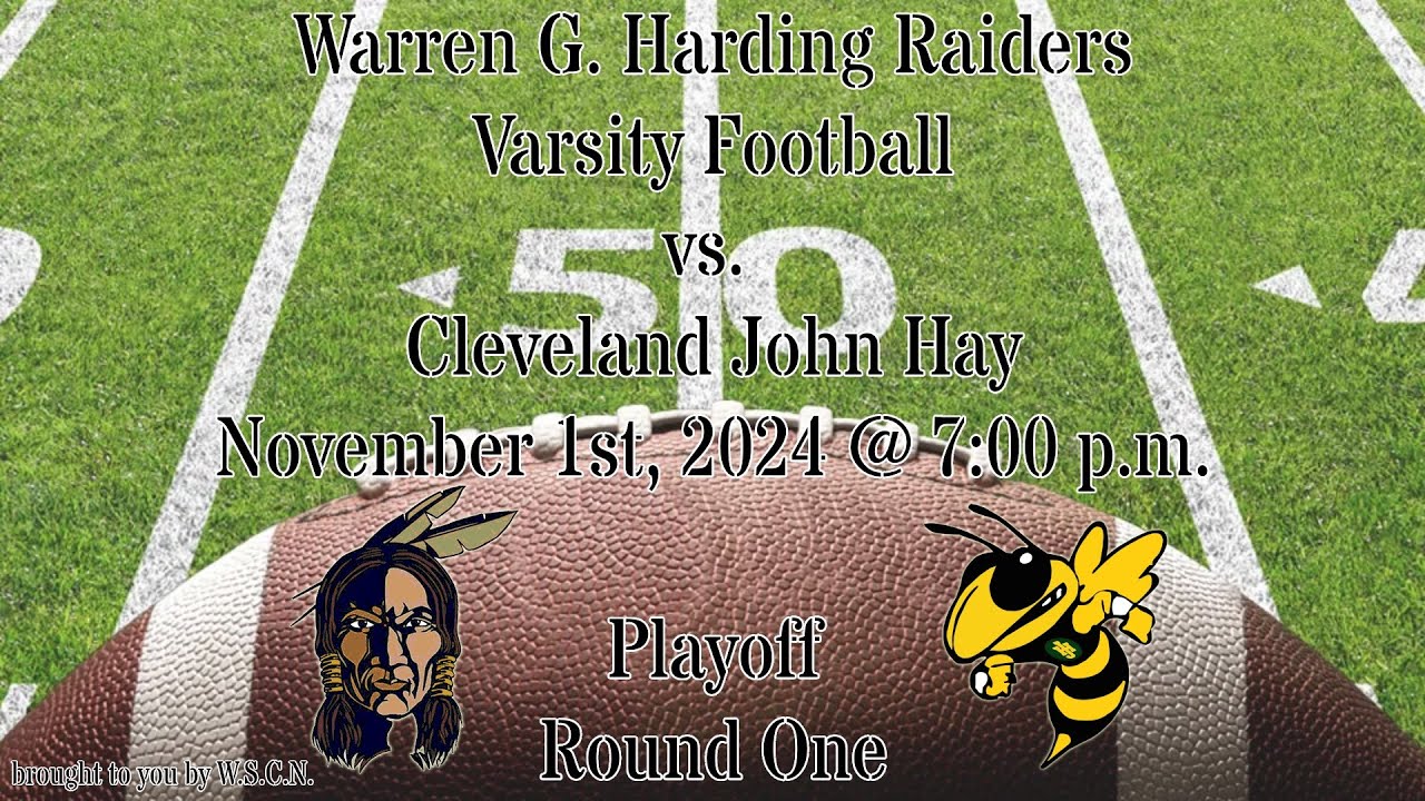 Warren G. Harding Raiders Varsity Football vs. Cleveland John Hay - YouTube
