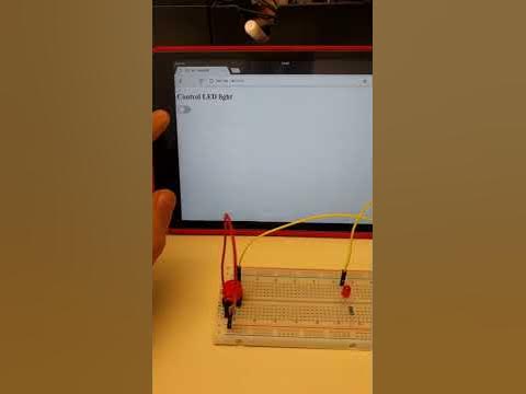 W3Schools Node.js Raspberry Pi LED controlled by browser and physical button - YouTube