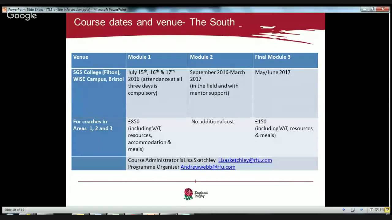 RFU Level 3 Information Session - YouTube