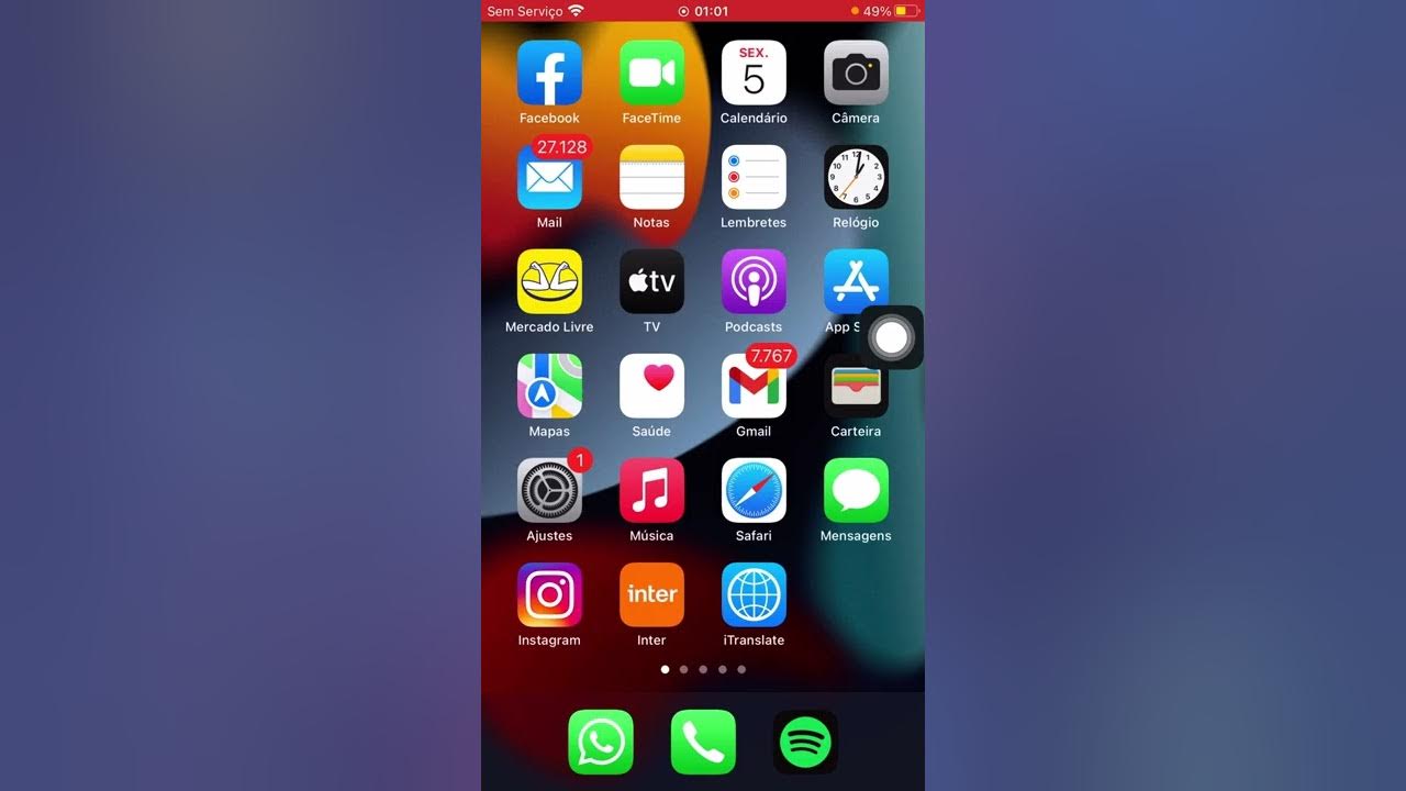 Ativar o AssistiveTouch no Iphone todas as versões a partir do IOS 12 ...Passo a Passo - YouTube