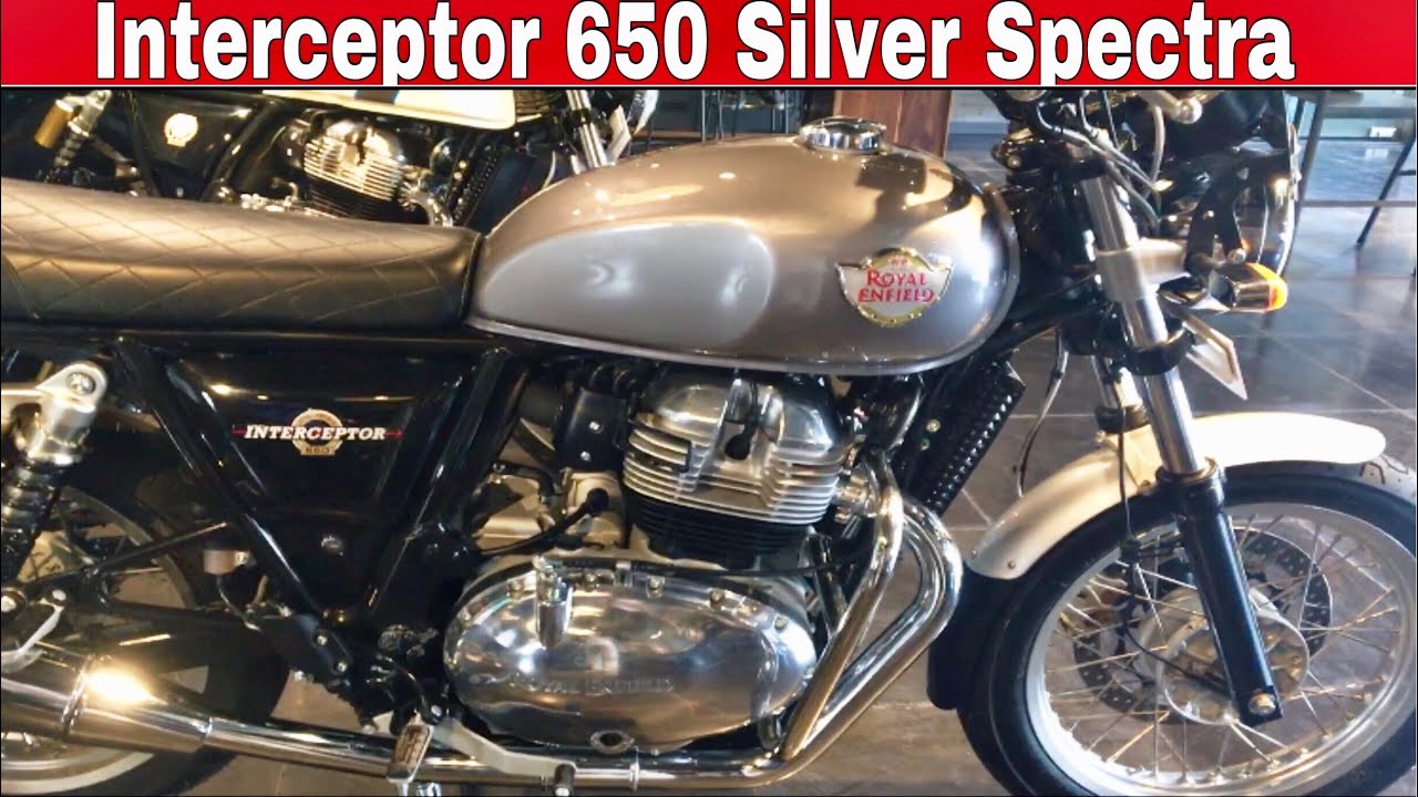 Royal Enfield Interceptor 650 Silver Spectra|Interceptor 650 Walkround ...