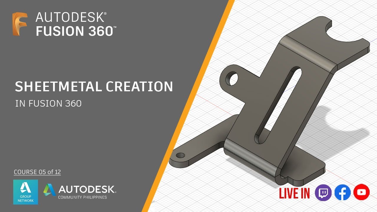 Sheetmetal Creation in Fusion 360 - YouTube