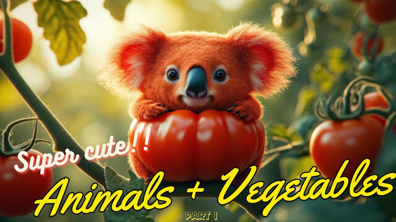 Super cute!!! Animal + Vegetables mix! - Part 1 - YouTube