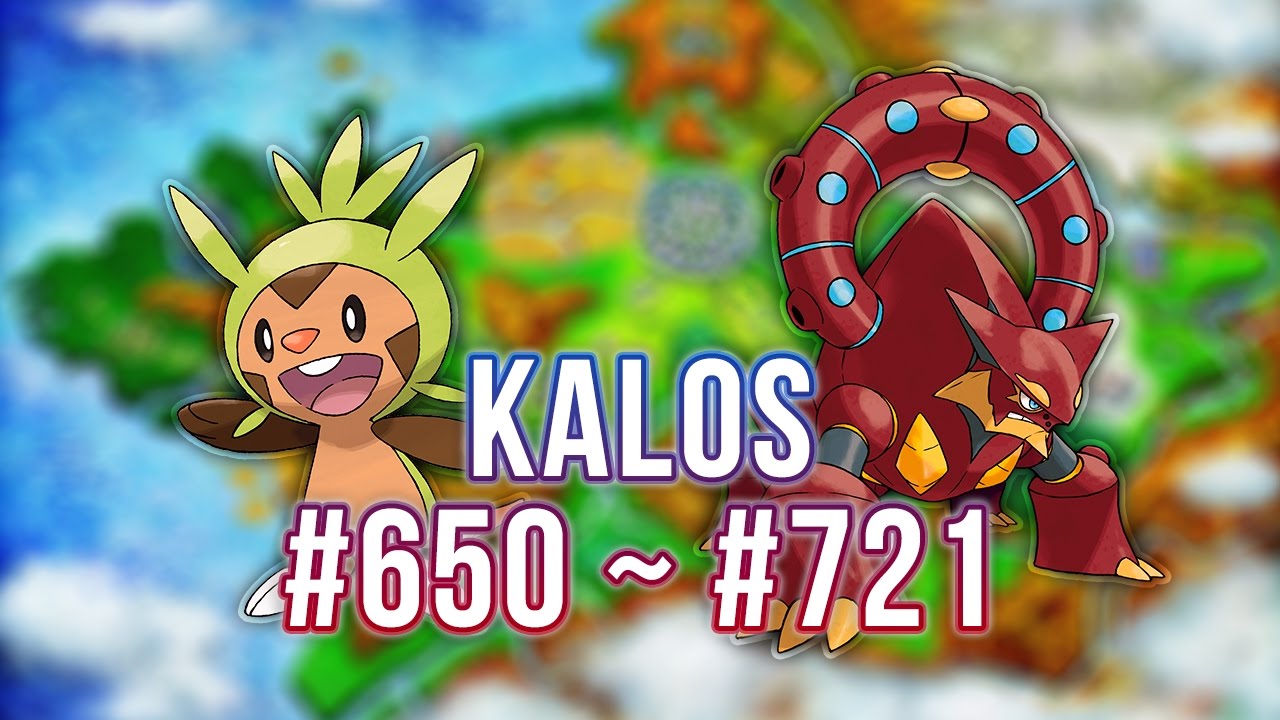 Pokémon Size Comparison: Kalos #650 - #721 - YouTube