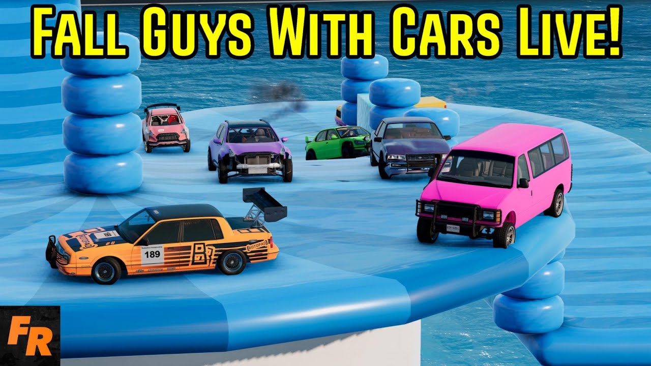 Fall Guys But With Cars Live! - BeamNG Drive - YouTube
