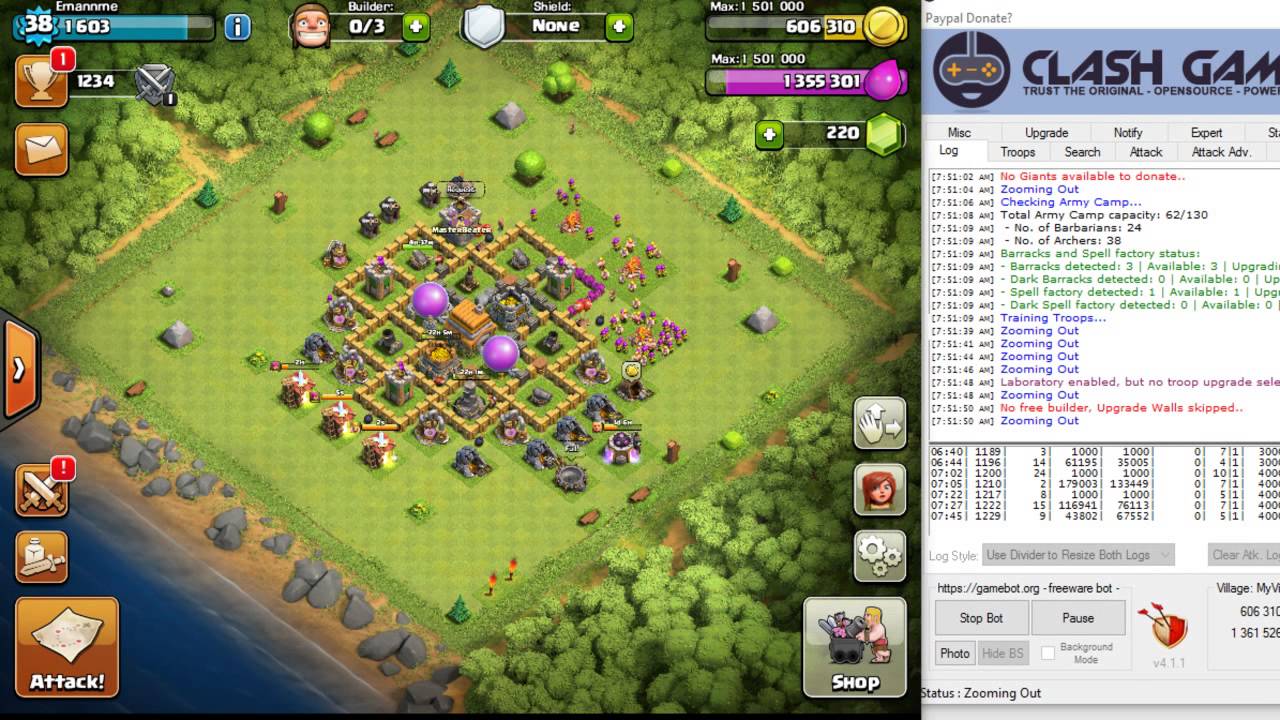 Clash of clans - How Clash of Clan GameBot Works COC #1 - YouTube