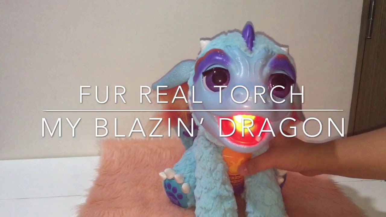 TORCH My Blazin’ Dragon Fur Real by Hasbro - YouTube