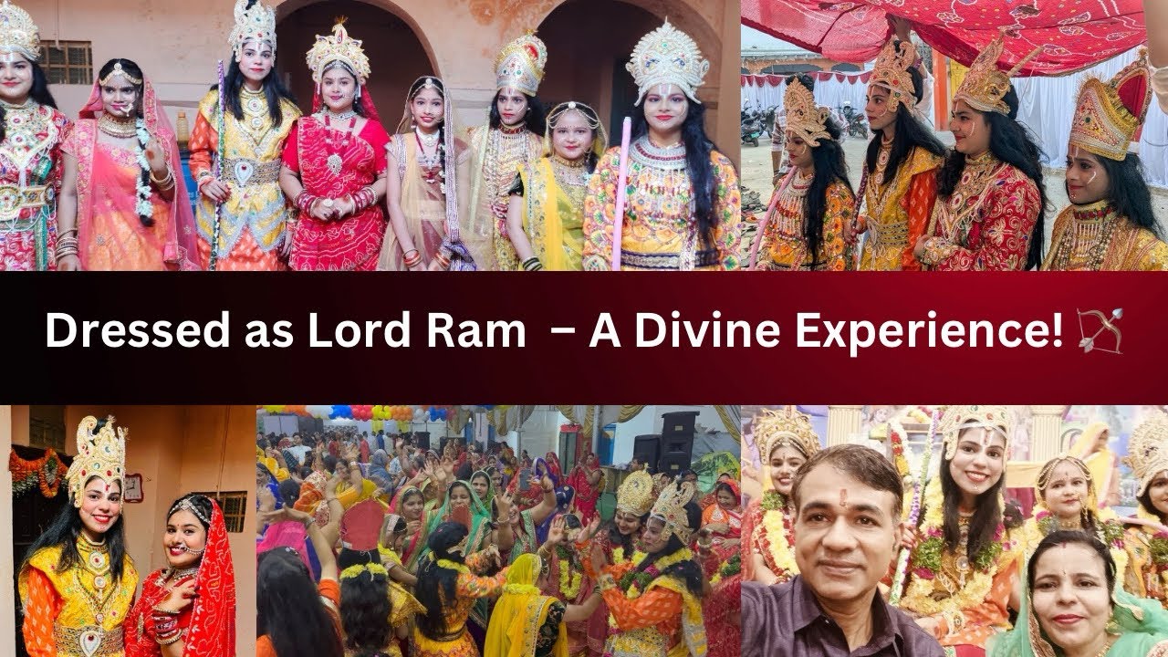 Dressed as Lord Ram for Ram Vivah- A divine experience! #msdimpyy - YouTube
