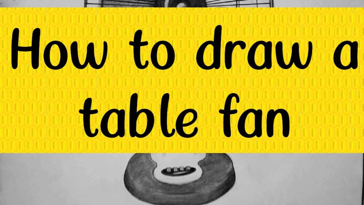 How to draw a table fan| table fan kaise draw kare #CreativeSanjali # ...