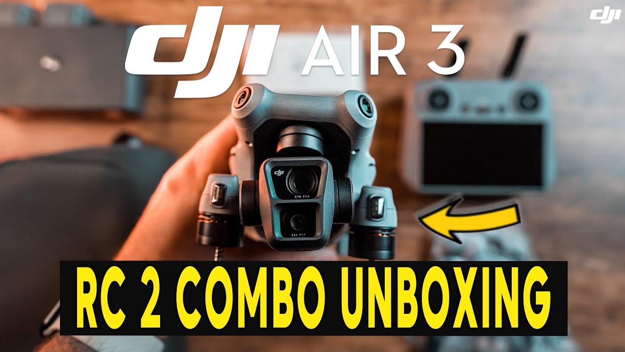 DJI AIR 3 UNBOXING - NEW RC 2 CONTROLLER COMBO - YouTube
