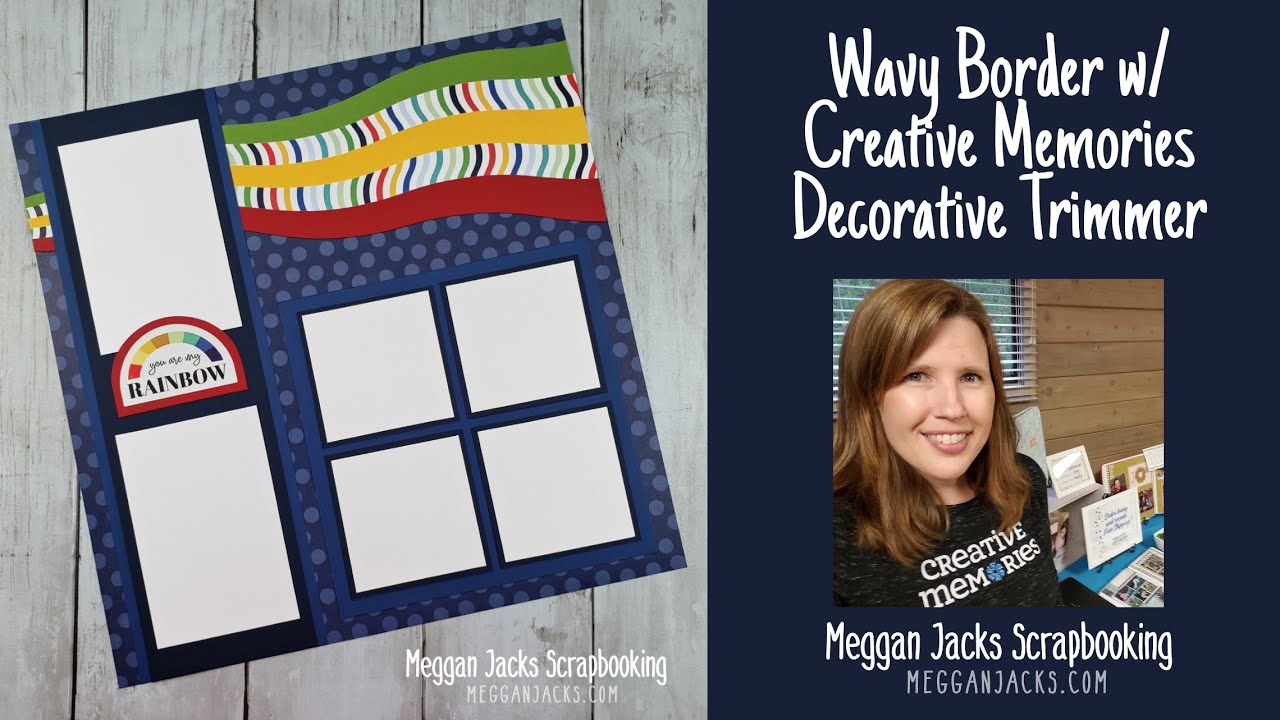 Wavy Border with Creative Memories Decorative Trimmer - YouTube