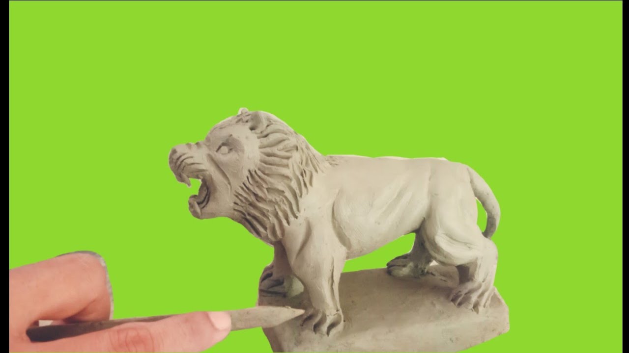 How To Make Lion With Clay ll Sher Banane Ka Easy Tareka ll Easy ...