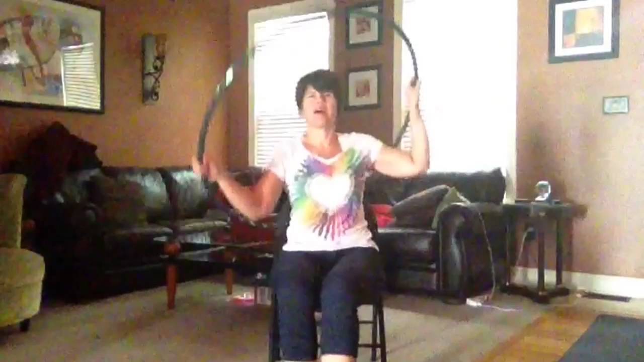 Seated Chair Hoop Fitness Teaser - YouTube
