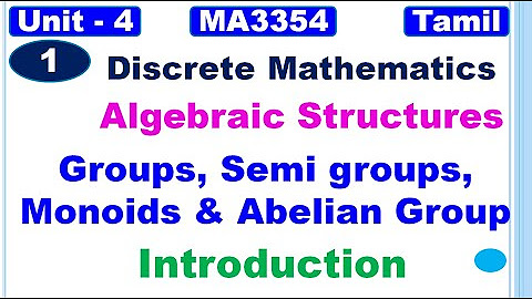 Discrete Mathematics(Unit 4): Algebraic Structures - YouTube