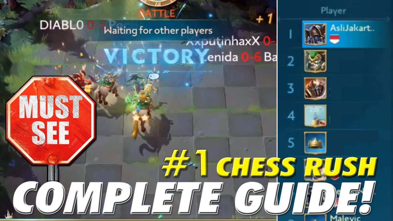 CHESS RUSH : Complete Guide! Wajib nonton video ini sebelum main ...
