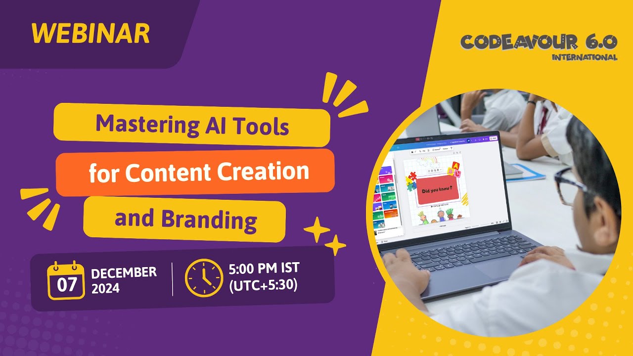Webinar on Mastering AI Tools for Content Creation & Branding - YouTube