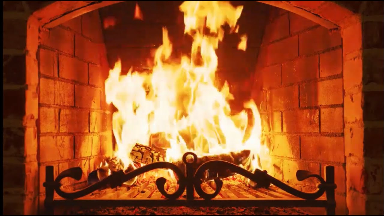 Fireplace FULL HD (10 HOURS) with Crackling Fire Sounds - YouTube